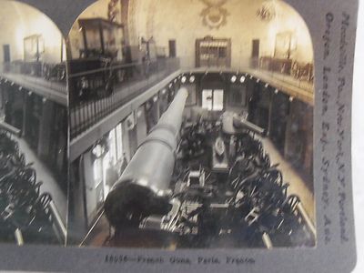 WW1 FRENCH MAXIM GUNS ~ PARIS, FRANCE! KEYSTONE STEREOVIEW WWI CARD 29 ...