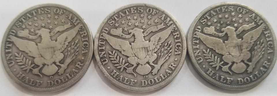 Barber Half Dollar complete 51 coin set Dansco. 98o,04s,06o,13,14,15p&s ...