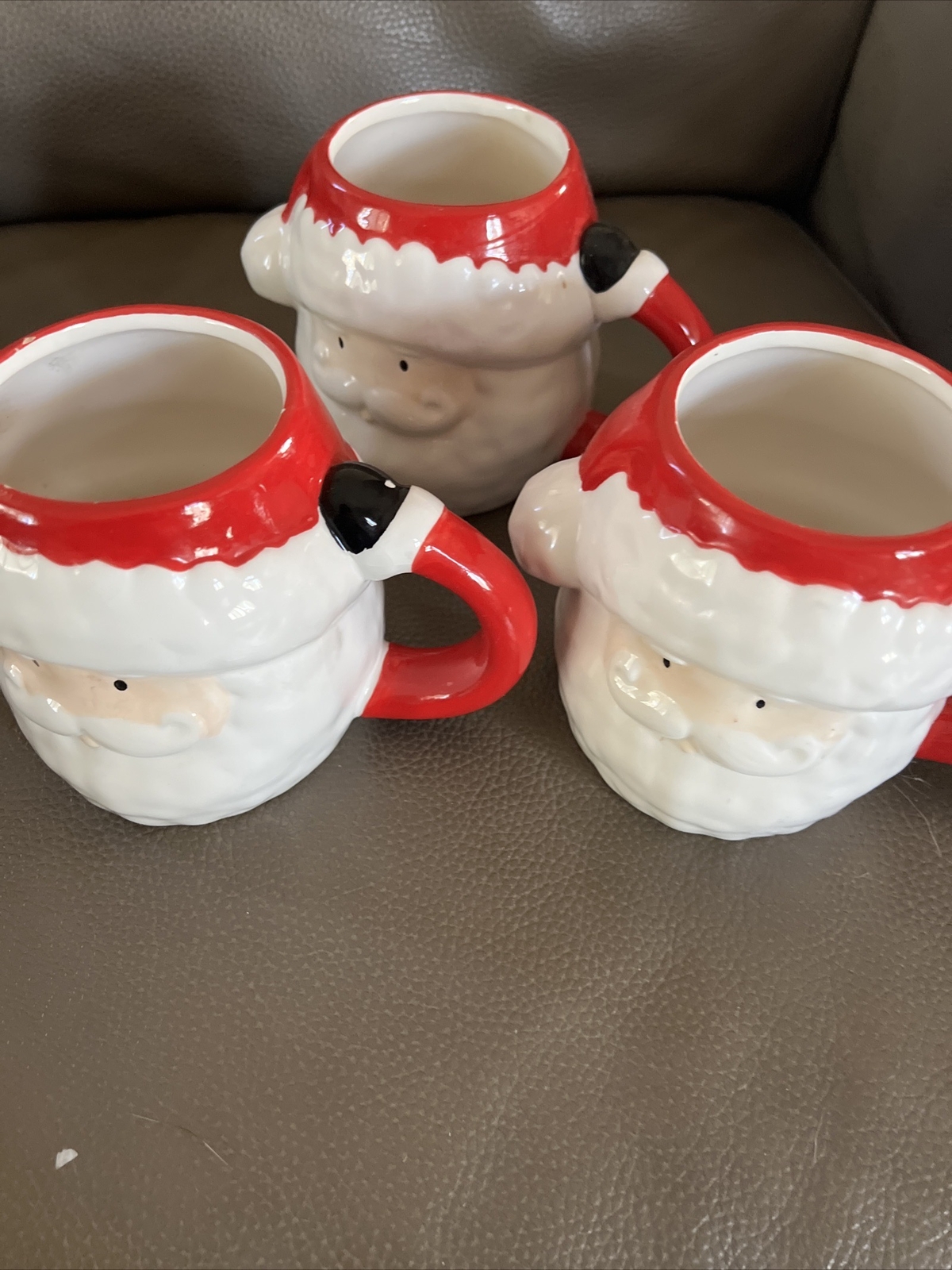 Holiday Home - Christmas Holiday Ceramic Santa Mug - Red/White - Large ...