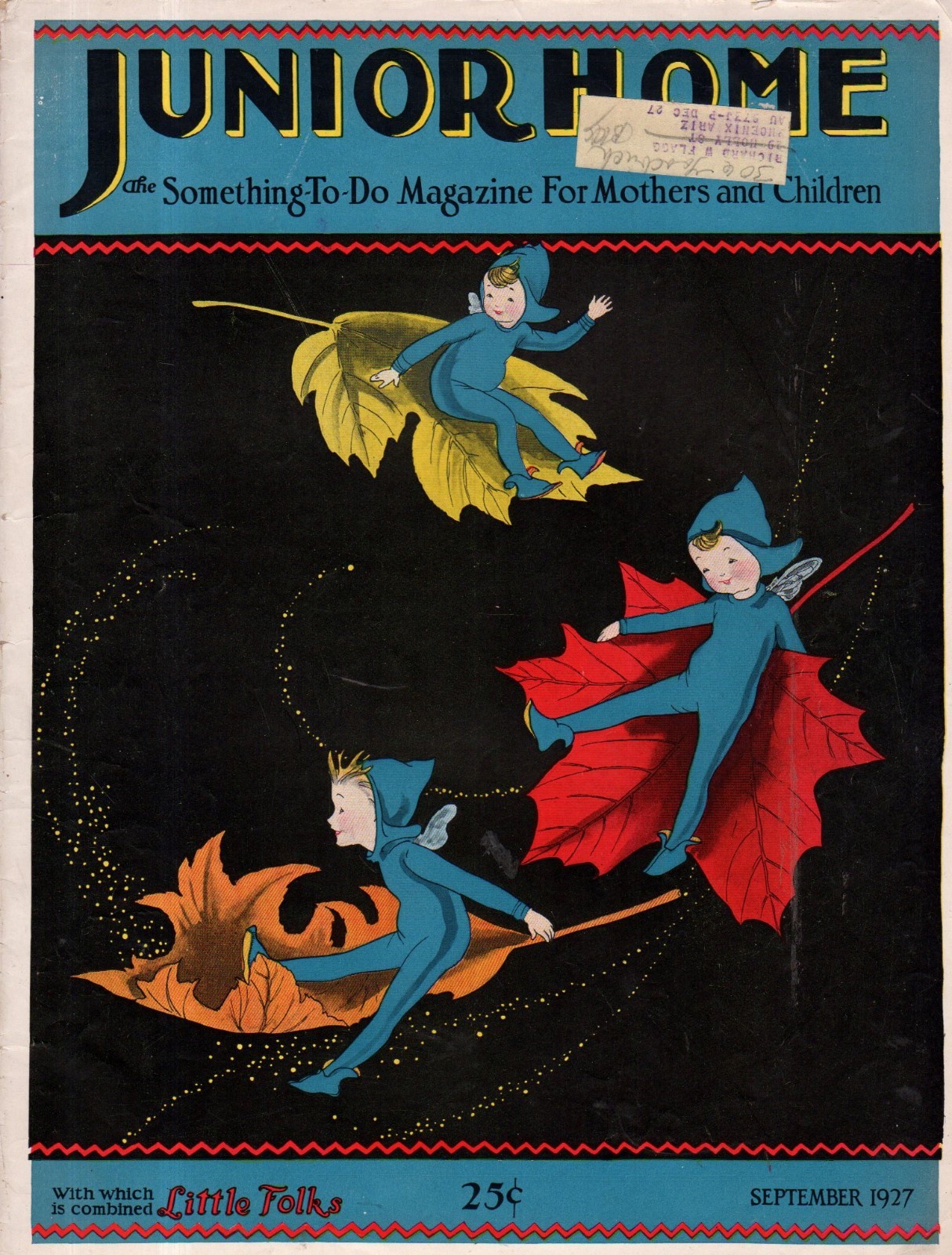 1927 Junior Home September Fairies in the Fall Cover | eBay