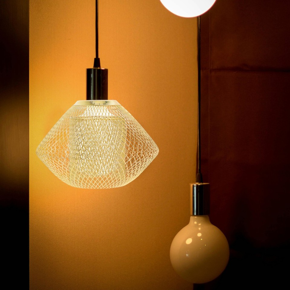 Double Layer Iron Wire Lamp Shade Lamp Cover Iron Mesh Lampshade Metal ...