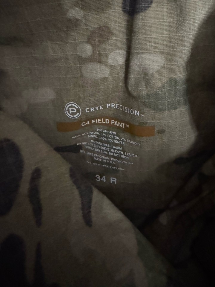 Crye Precision G4 Field Uniform Multicam Medium Regular 34R SOF CAG SEAL SOCOM | eBay