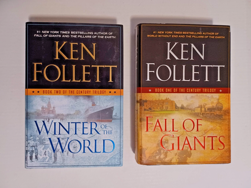 Ken Follett Century Trilogy Books 1 - 2 HCDJ Winter World Fall Giants ...