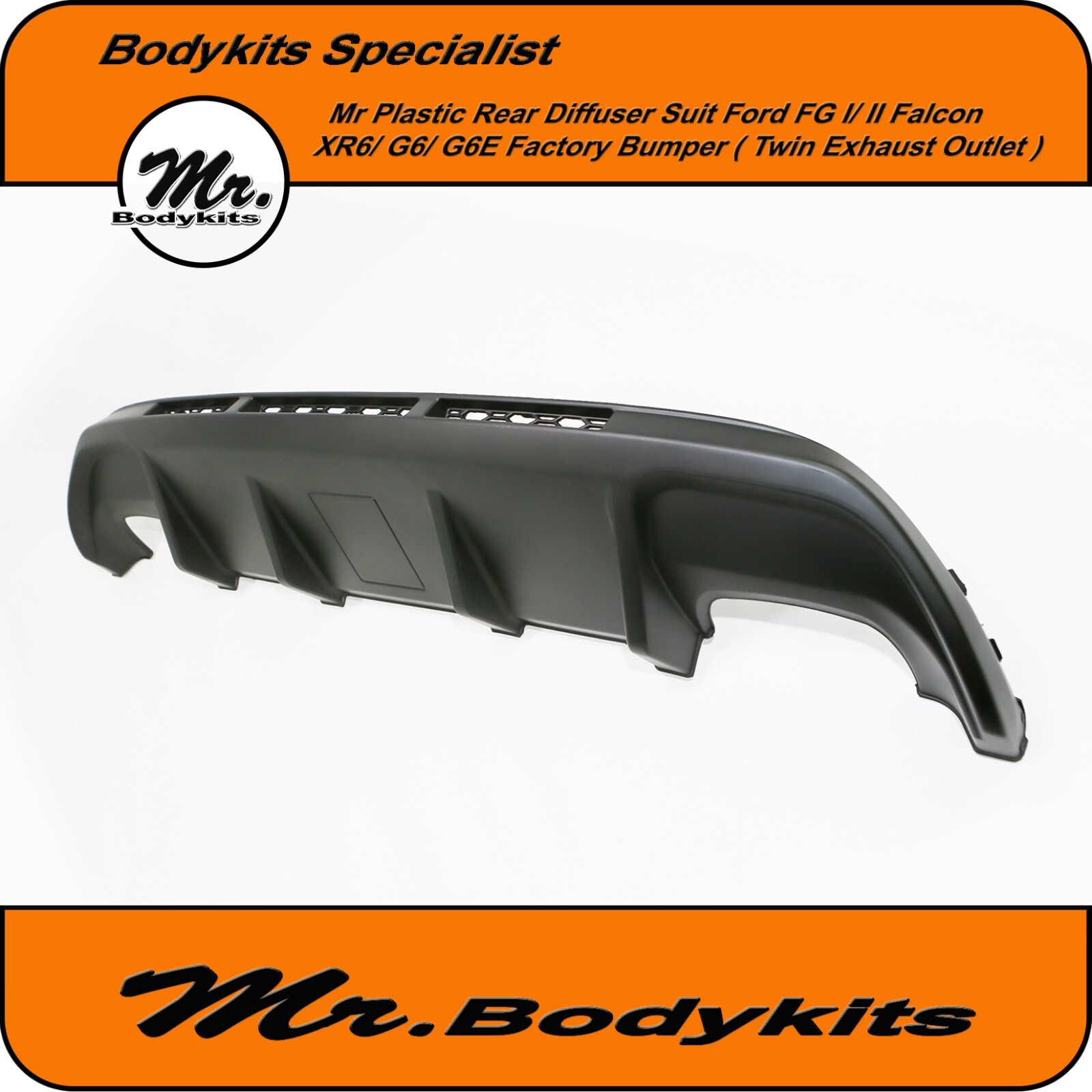 NEW PLASTIC REAR DIFFUSER FOR FORD FALCON FG XR6 XR8 G6 G6E BUMPER ...