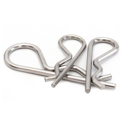10pcs Stainless Steel R Retaining-Clip Spring Cotter Pin Marine Hitch ...