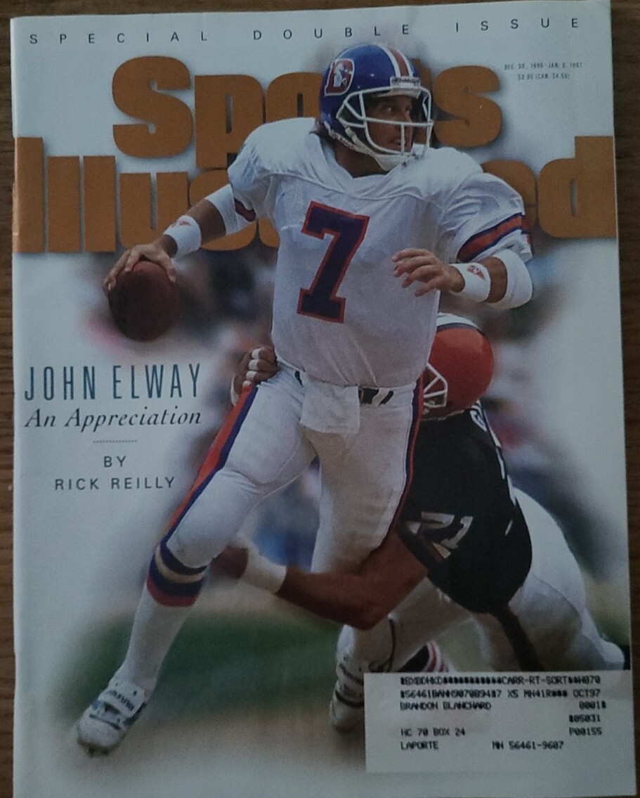 Sports Illustrated John Elway Dec 30 1996 - Jan 6 1997 Double Issue ...