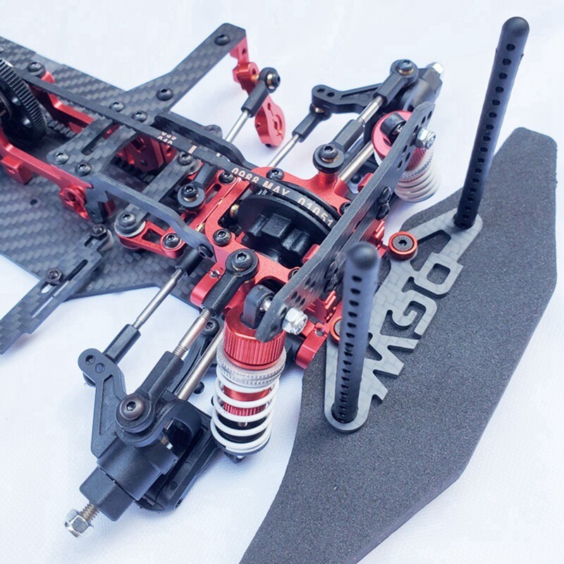 Metal & Carbon Fiber 4WD 1/10 Touring Car On-Road Drift RC Car Frame ...