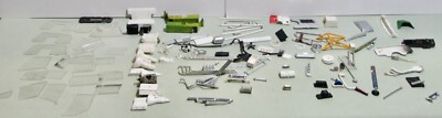 Plastic Model Car Parts ( 127 Pieces ) Windows, Engine Parts And Other ...