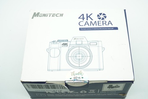 Monitech 4K Digital Camera 48MP Vlogging 16X Digital Zoom | eBay