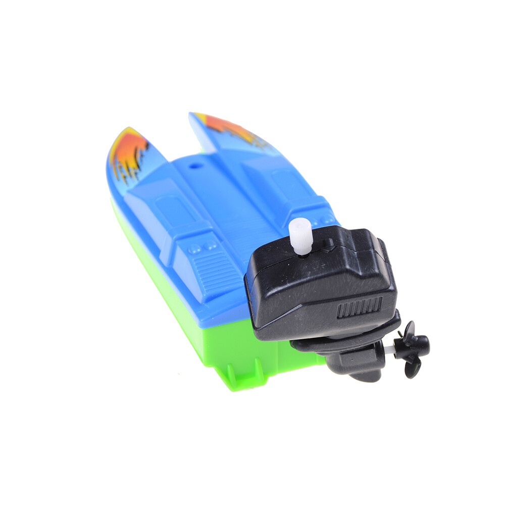 Summer Outdoor Pool Ship Toy Wind Up Swimming Motorboat Boat Toy For ...