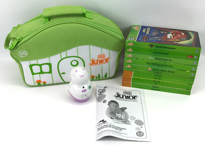 Lot of 12 Leap Frog Tag Junior Books + Pal Reader & Carrying Case ...