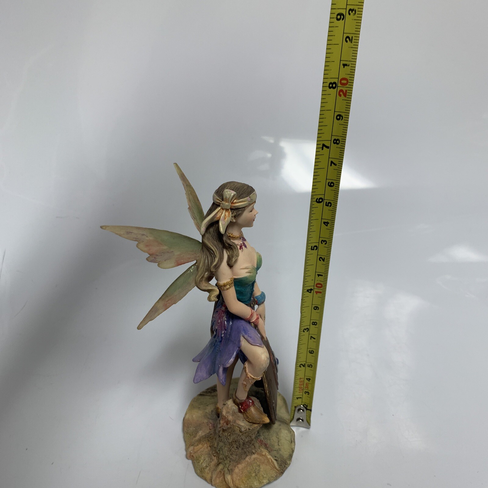 Faerie glen wispersym fairy figurine statue decoration with shield ...