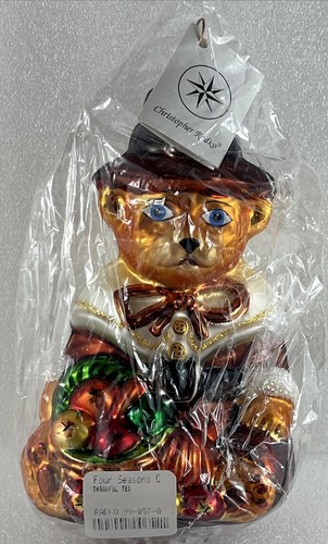 Christopher Radko Retired Thankful Ted Thanksgiving Autumn Ornament ...