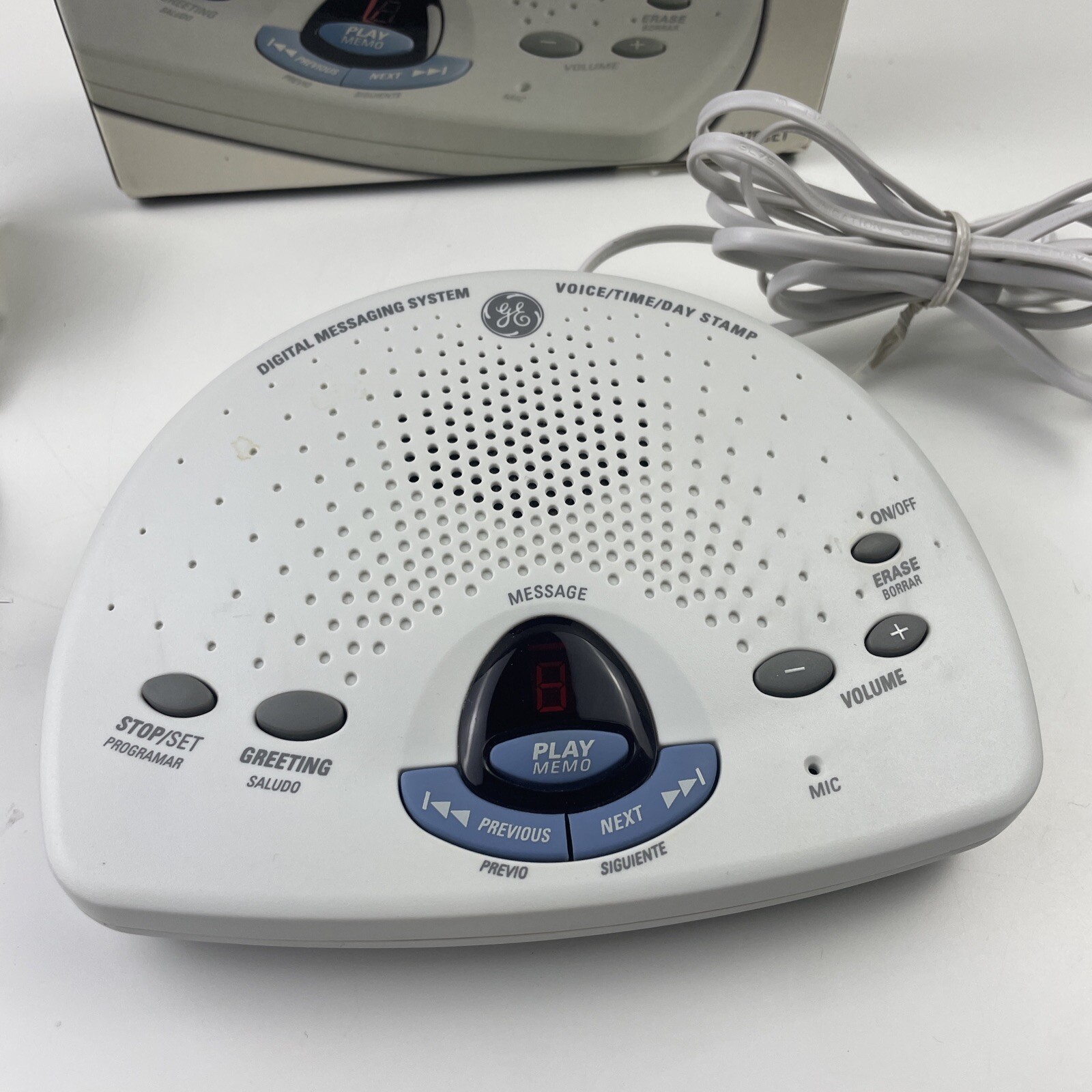 GE Digital Messaging System Answering Machine English and Spanish ...