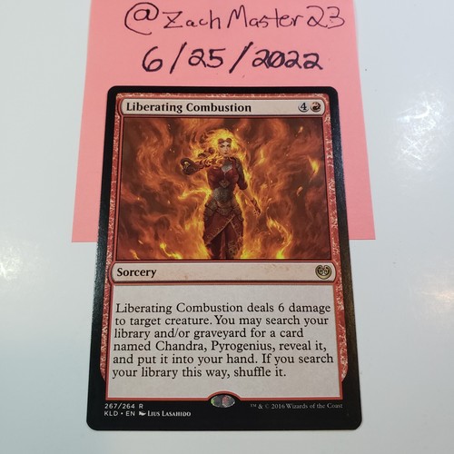 LIBERATING COMBUSTION - Magic the Gathering MTG - Kaladesh KLD sorcery ...