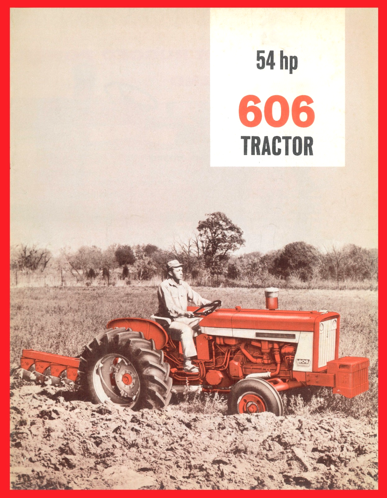 International Harvester 606 Utility Tractor Sales Brochure IH Wide ...