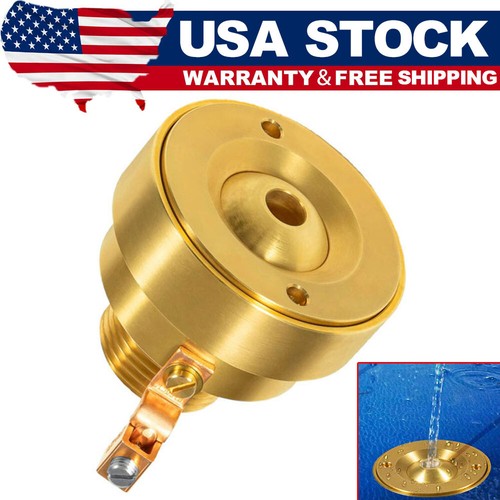 1PCS Swimming Pool Spa Brass Deck Jet Fountains Crown Nozzle with ...