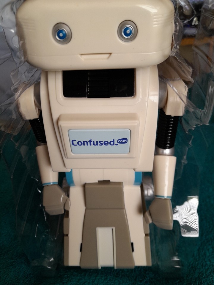 *Confused.com Brian the Robot Toy Boxed Collectable. NEW IN BOX☆ | eBay UK