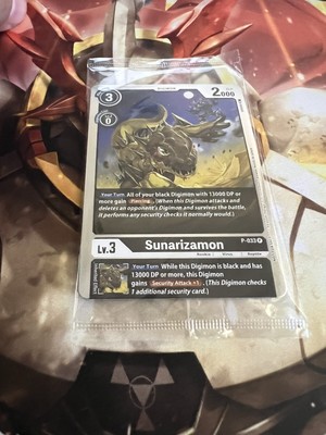Sunarizamon P-033 P FOIL Digimon TCG NEAR MINT SEALED | eBay