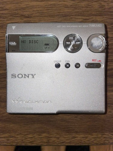 Sony MZ-N910 NetMD MiniDisc Recorder Silver Tested Working Us Seller | eBay