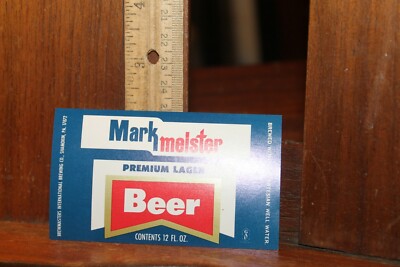 Vintage Beer Label Mark Meister | eBay