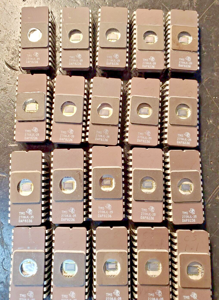 1 pc TI Texas instruments 2708JL-35 Eprom 2708 UVPROM 24 pin Ceramic ...