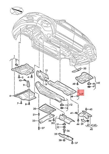 Genuine VW SKODA Tiguan Allspace Kodiaq BW2 NS7 NV7 Underbody Trim ...