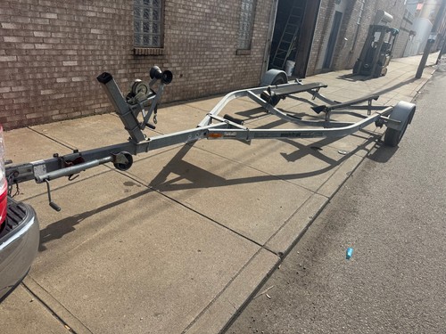 1996 Magik Tilt Single Axle Galvanized Boat Bunk Trailer 17-19' BOAT | eBay