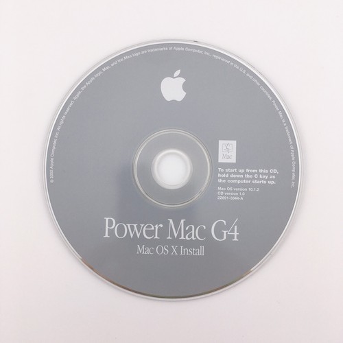 Apple Power Mac G4 Mac OS X Puma Install CD Disc Version 10.1.2 2002 | eBay