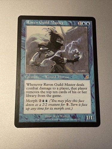 Raven Guild Master 47/143 Blue Rare Creature Scourge Magic The ...