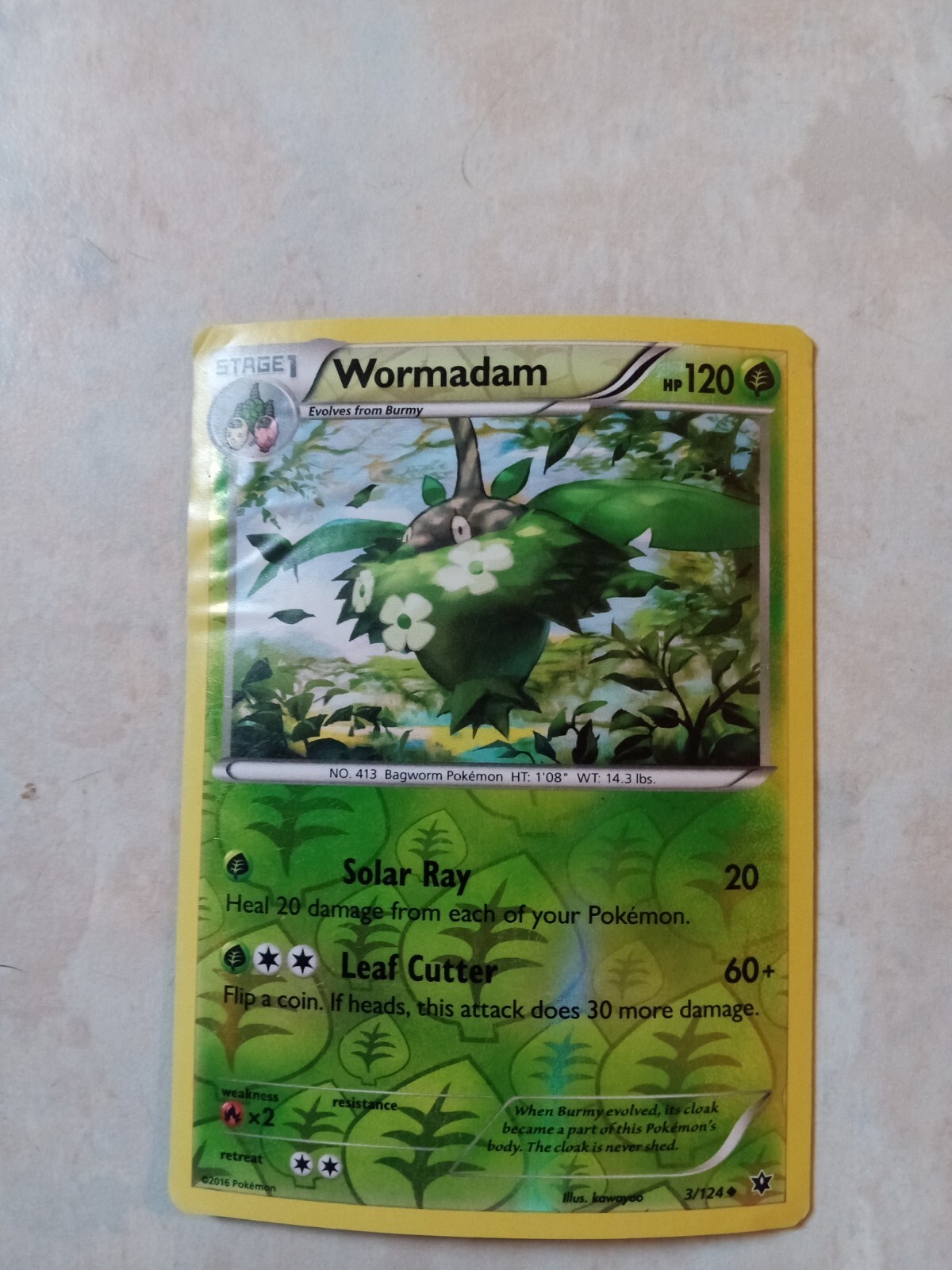 Pokemon Wormadam Fates Collide Trading Card 2016 Rare | eBay
