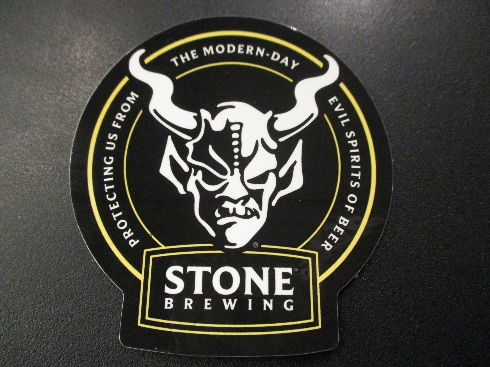 STONE BREWERY California Badge Gargoyle STICKER decal craft beer ...