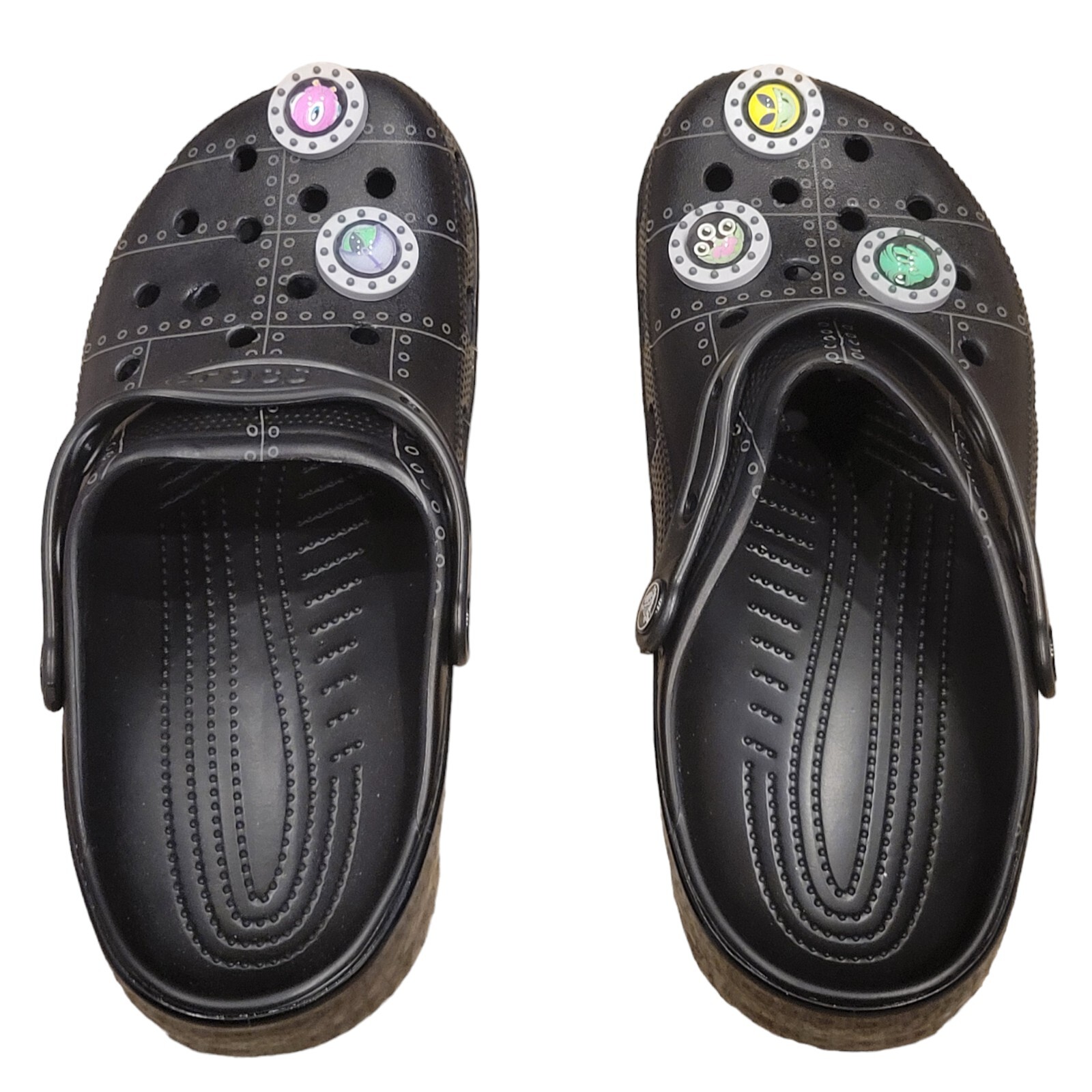 Classic Crocs x Ron English Clog Area 54 Black Alien RARE Men's Size 10 ...