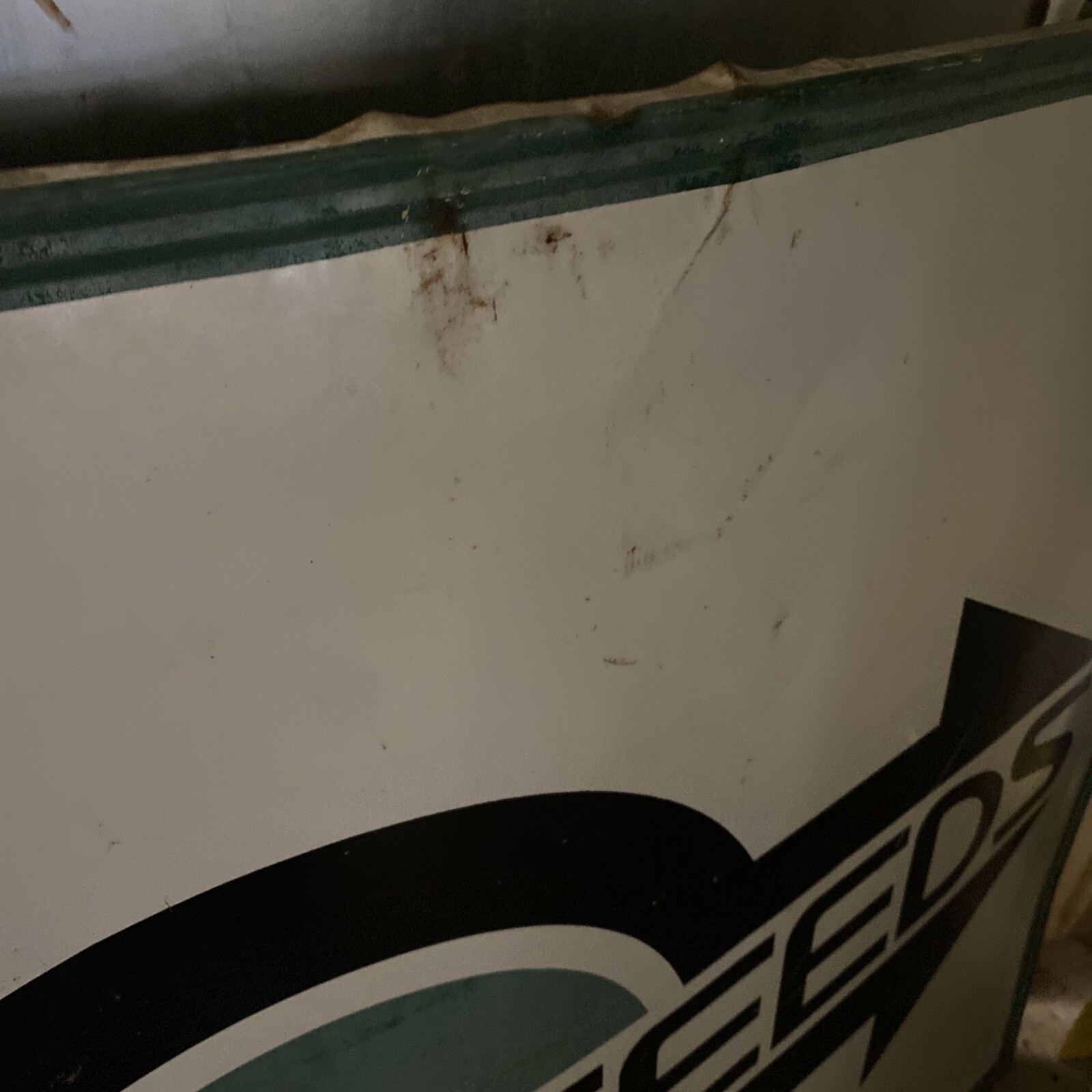 Vintage Acco Seed Feed Farm Barn Sign original Tin Metal 70” X 46” Self ...