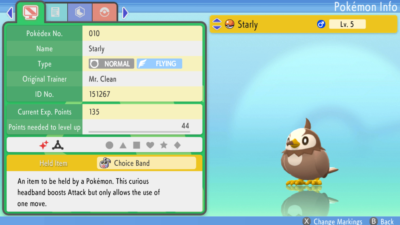 Shiny Starly Pokemon X The Best Shiny Pokémon Of Each Type To Hunt In
