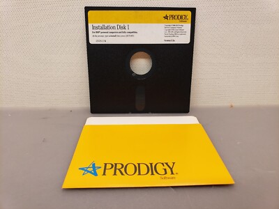 Vintage Prodigy Software Version 3.2a For IBM PC 5.25" Floppy Disk ...