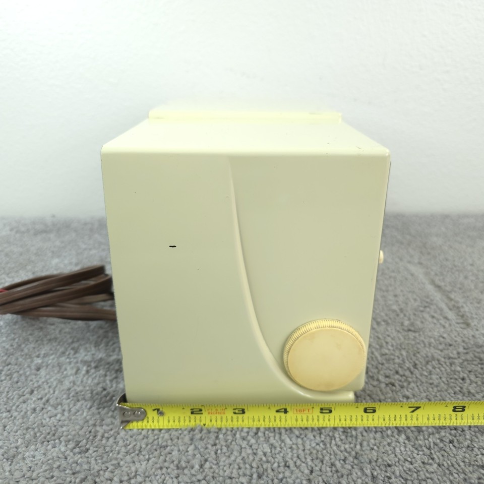 Arvin 657T Tube Radio Clock AM Telechron Tabletop White Vintage 1950's ...