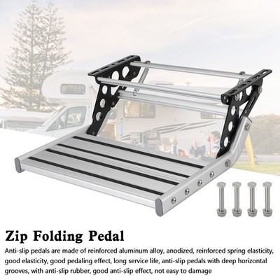 Aluminum Manual Pull Out Drop Down Folding Step Motorhome RV Campervan ...