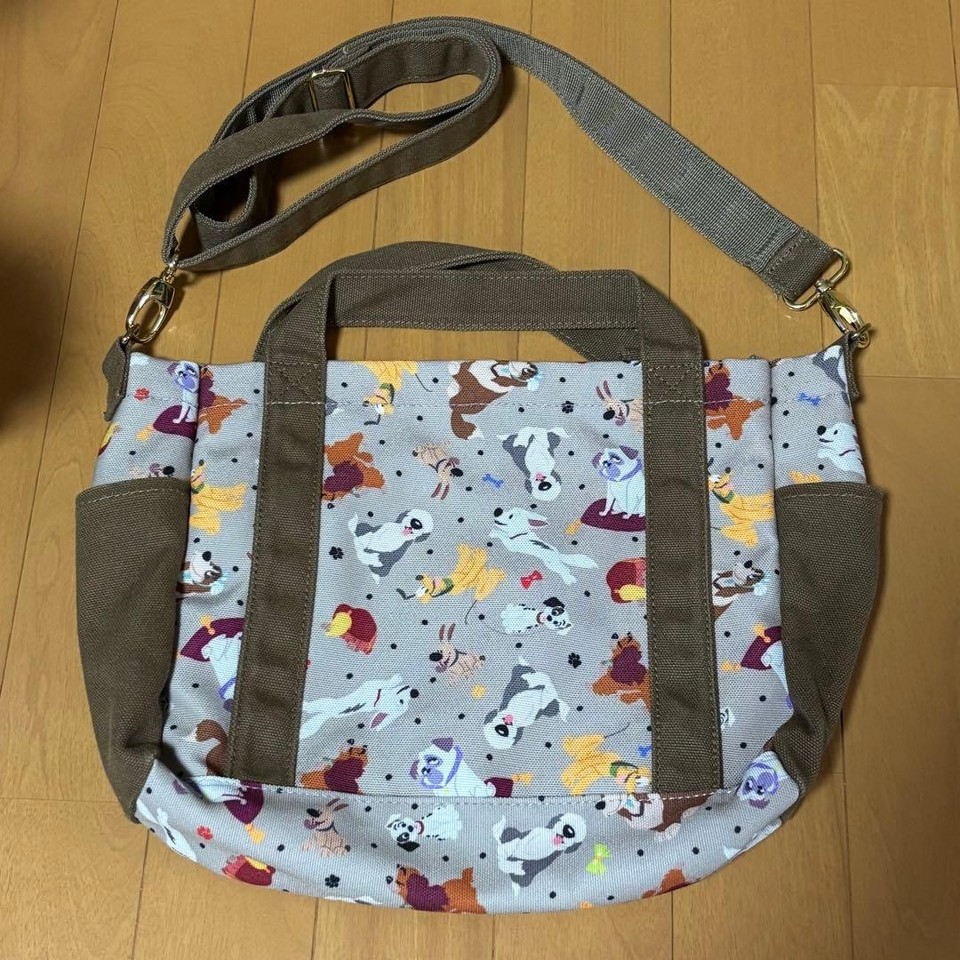 Disney Dogs 2WAY Shoulder & Handbag Pluto Bolt 101 Dalmatians 28cm New ...