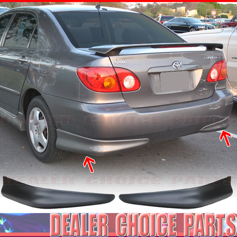 For 2003 2004 TOYOTA COROLLA S Style Rear Bumper Lower Body Kit Matte ...