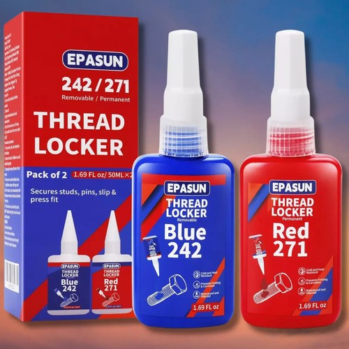ThreadLocker 242 and 271, Thread Lock Medium and High Strength Lock ...