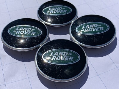 4 Original LandRover Rad Naben Kappen Felgen Deckel Schwarz Radzier ...