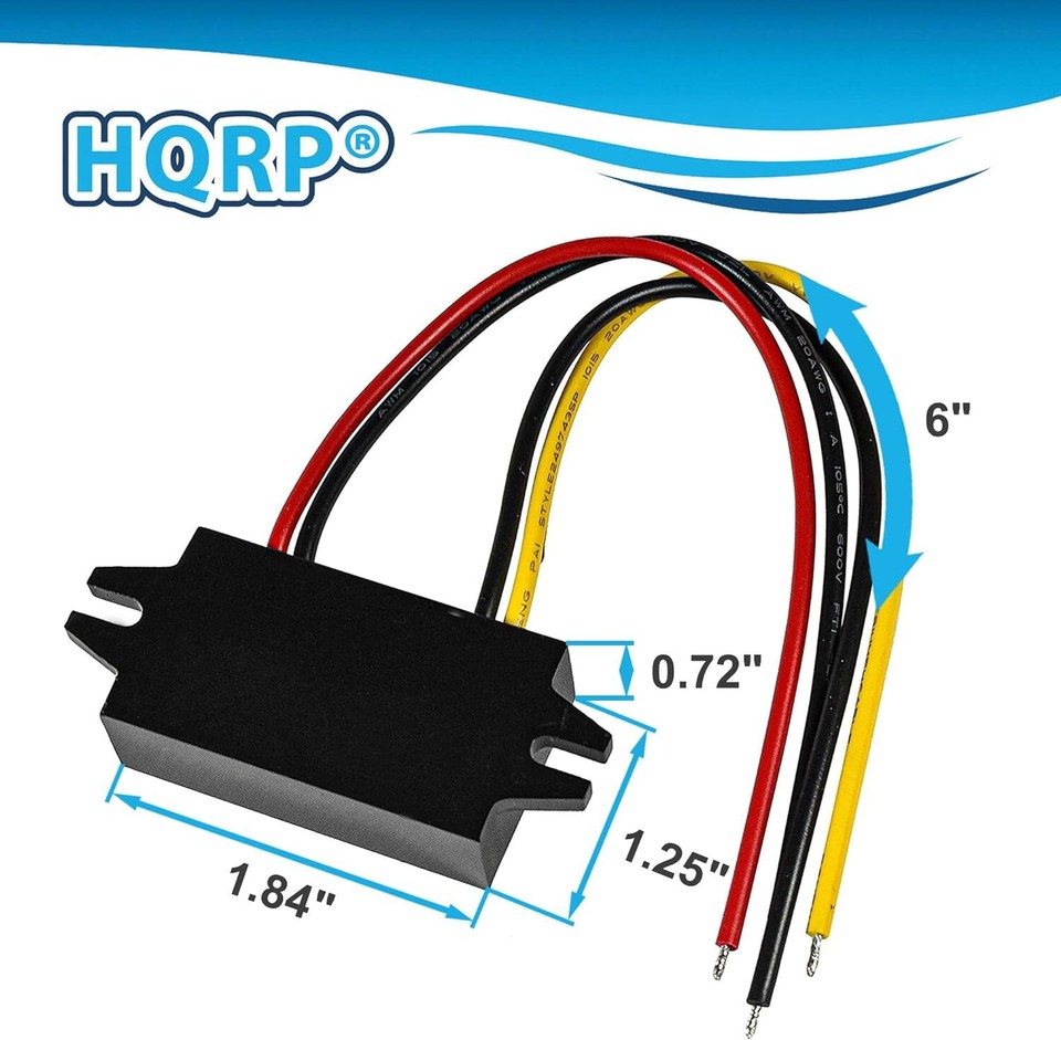 DC-DC 12/24V Step Down or Step Up Power Converters Waterproof Voltage ...