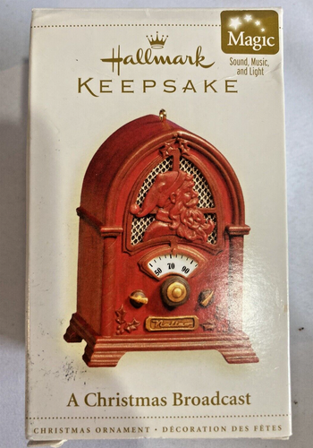 Hallmark Keepsake Ornament A Christmas Broadcast Radio 2006 With Box ...