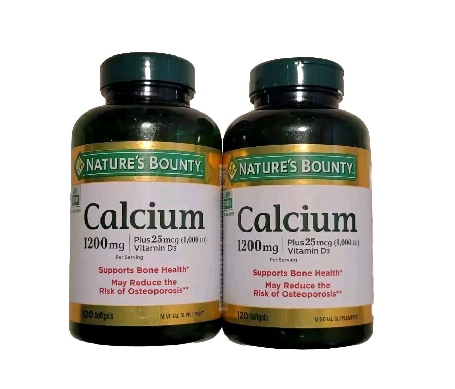 2 Pack Calcium Plus Vitamin D - 1200mg Calcium 1000IU Vit D3 EXP 2026 ...