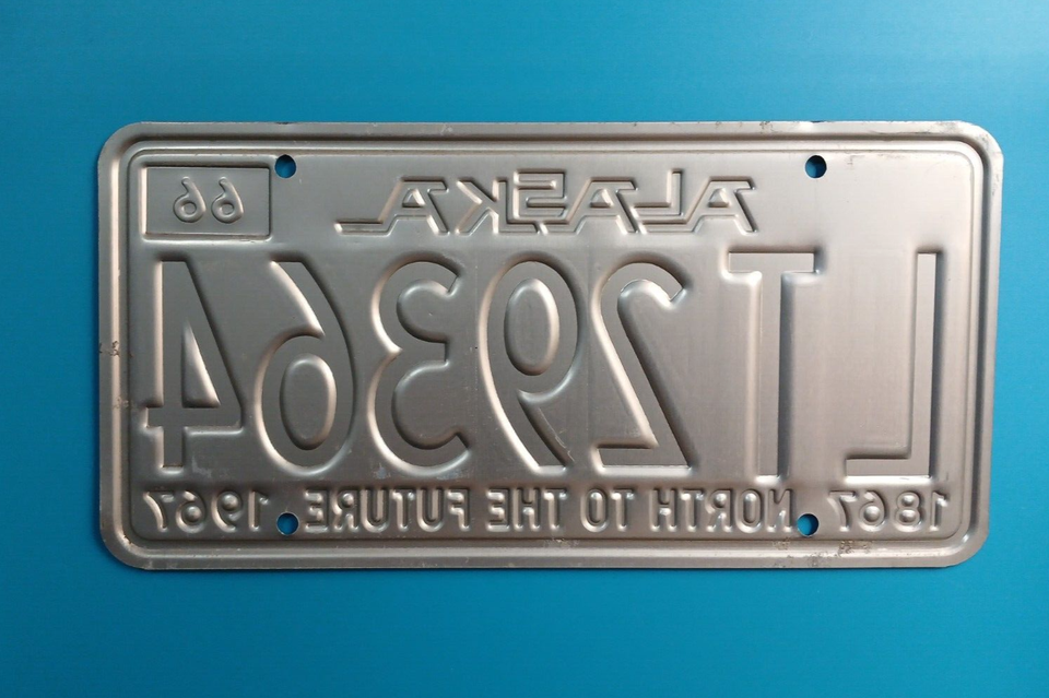 🐾1966 ALASKA "LIGHT TRUCK" LICENSE PLATE (LT 29364) | eBay