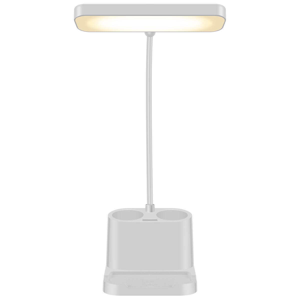 Desk Lamps with 2 Pen Holder and Phone Holder 3 Color Modes Eye-Caring ...