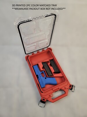 Milwaukee Packout 3d Printed Full Size Pistol Gun Tray for 48-22-8436 ...