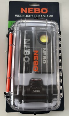 NEBO 1200 lm Work Light and Power Bank + 1000 lm Headlamp+ Waterproof ...