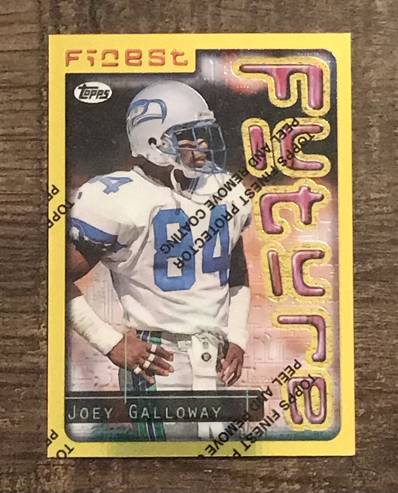 1996 Topps Finest #96 Joey Galloway Gold Rare Card With Peel | eBay